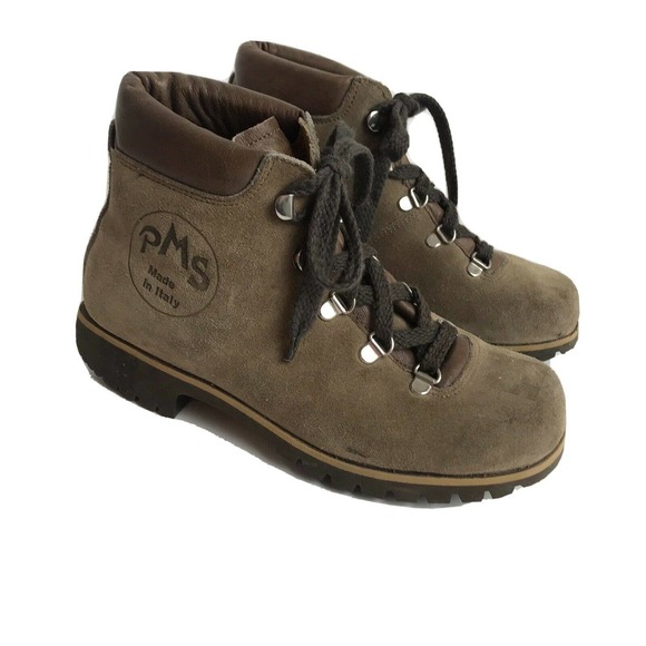 PMS | Shoes | Pms By Patons Leather Hiking Boots Made In Italy Womens ...